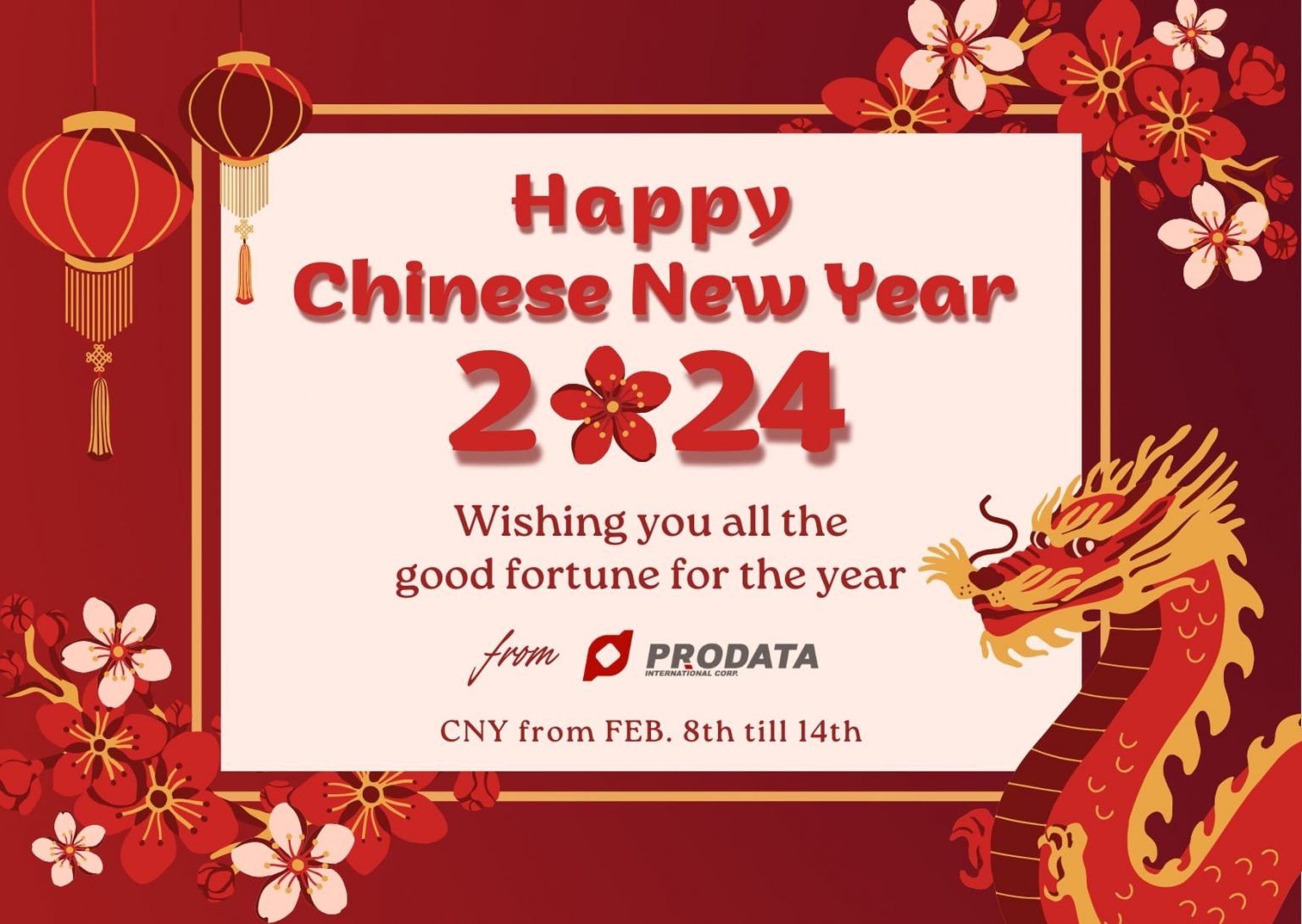 Happy New Year! | PRODATA | Cable Assembly & Wire Harness Producer