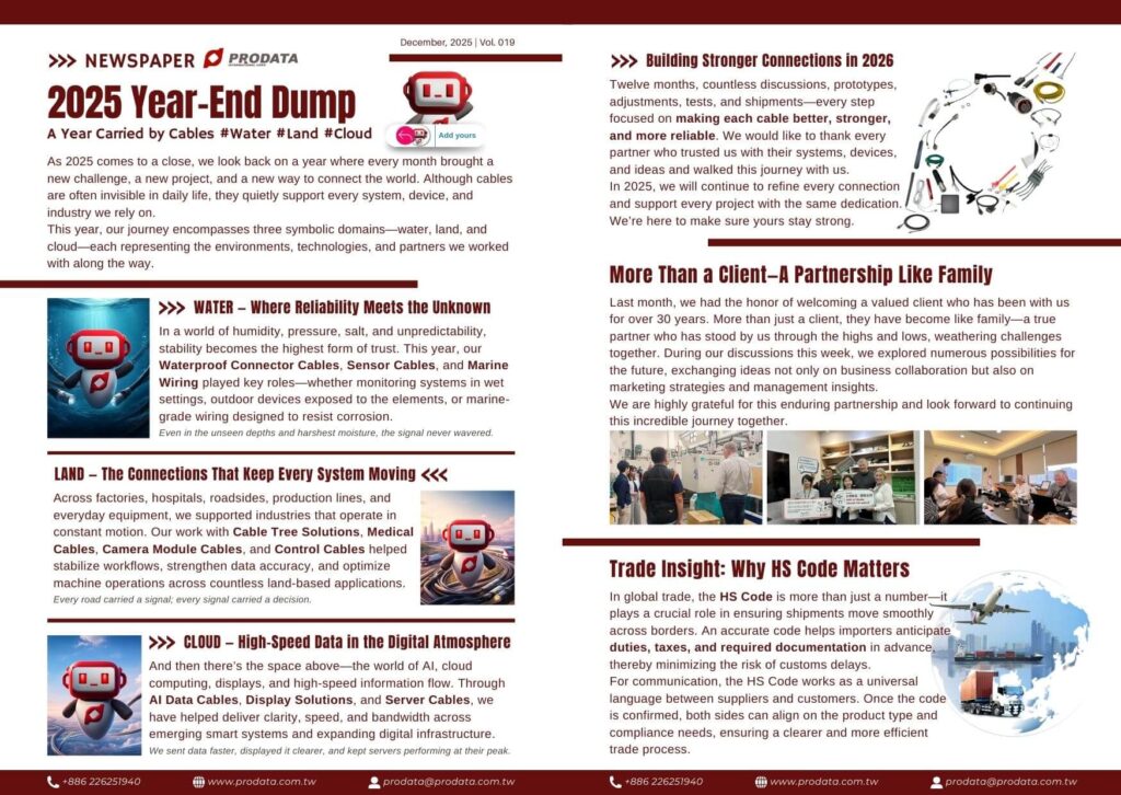 PRODATA NEWSPAPER-December, 2025 | PRODATA | Cable Assembly & Wire Harness Producer